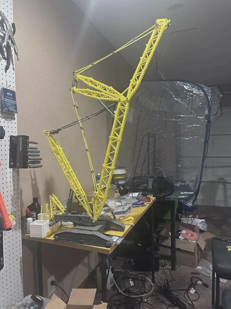3d Printed LIEBHERR LR 13000 With Luffing Jib Lattice Boom Crawler ...