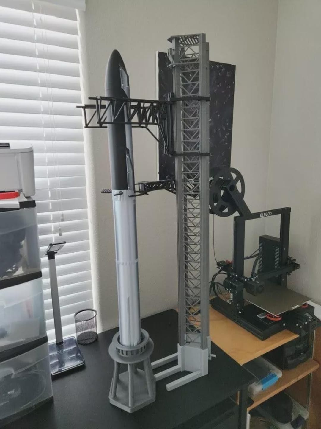 3d Printed Spacex Starship Launch Tower & Launch Pad Mechazilla Tower 1 ...