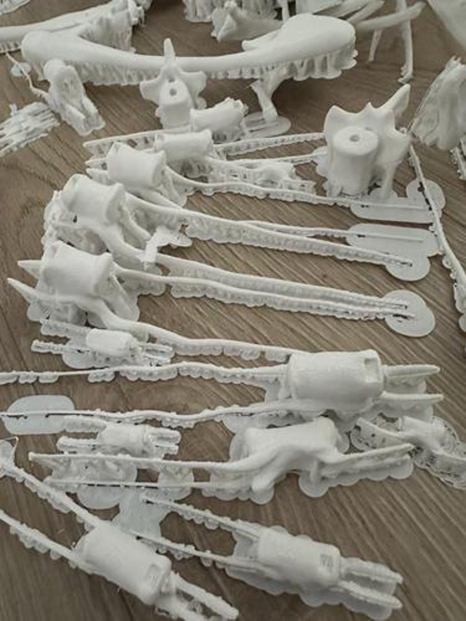 3D Printed Velociraptor Skeleton Model Dinosaur 1:1 Life Size Replica ...
