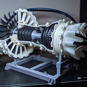 3d Printed Jet Engine, Fan Diameter 180mm - Etsy