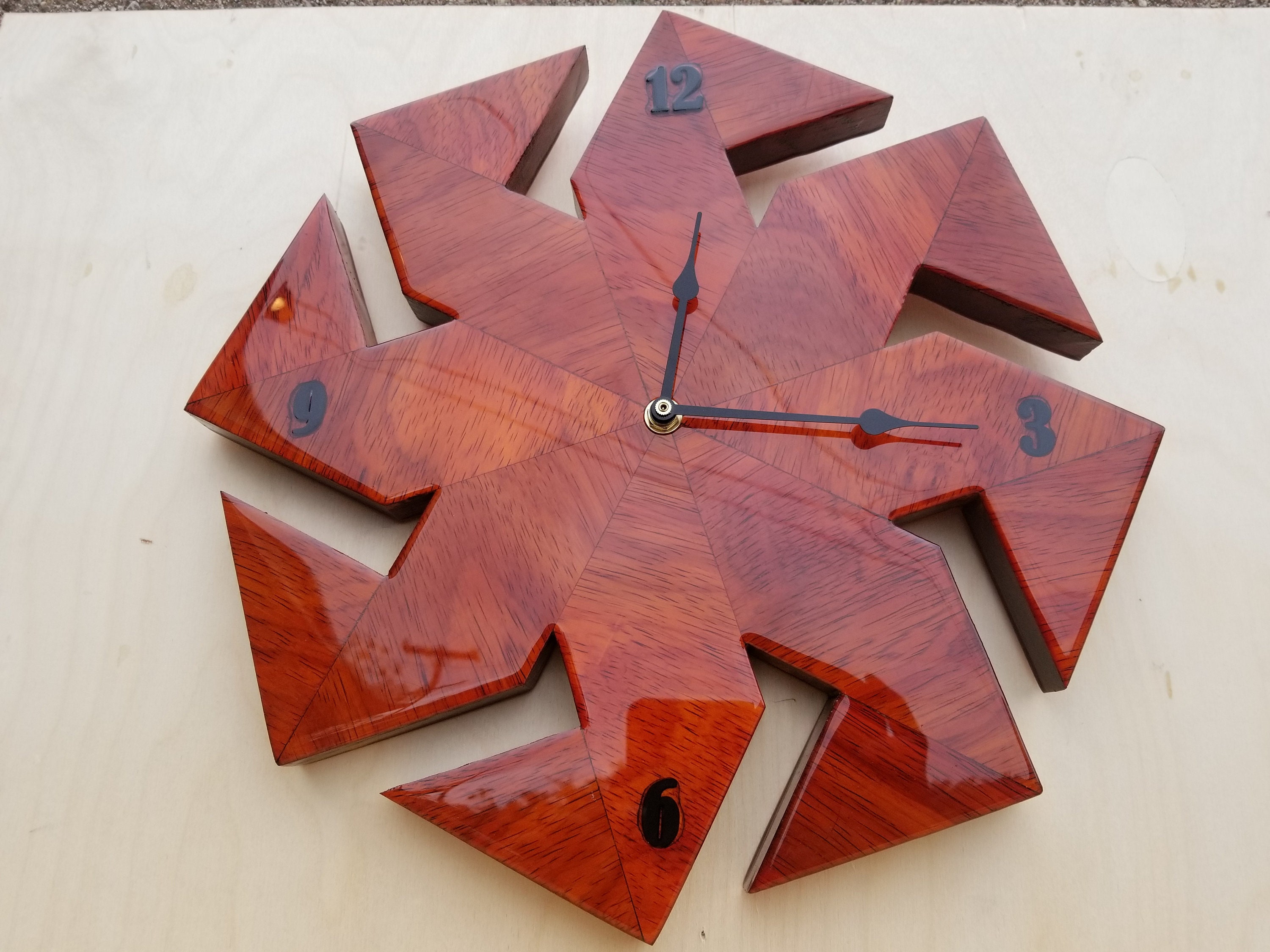 Exotic Wood Wall Clock - Etsy