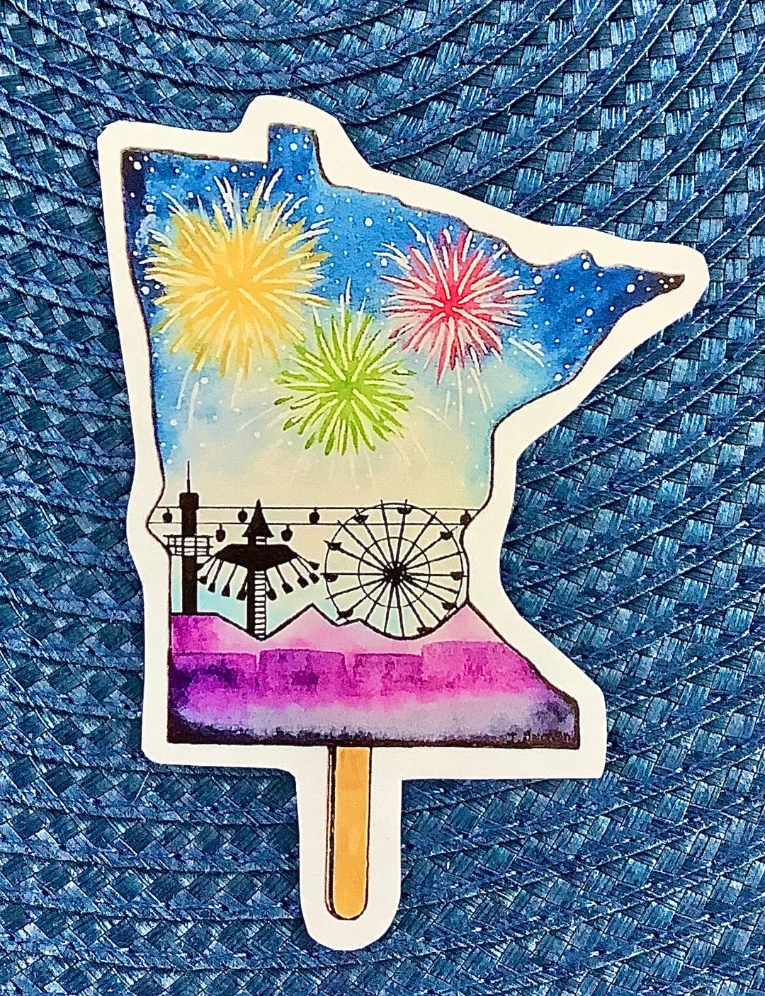 Minnesota State Fair “on a Stick” Sticker - Etsy
