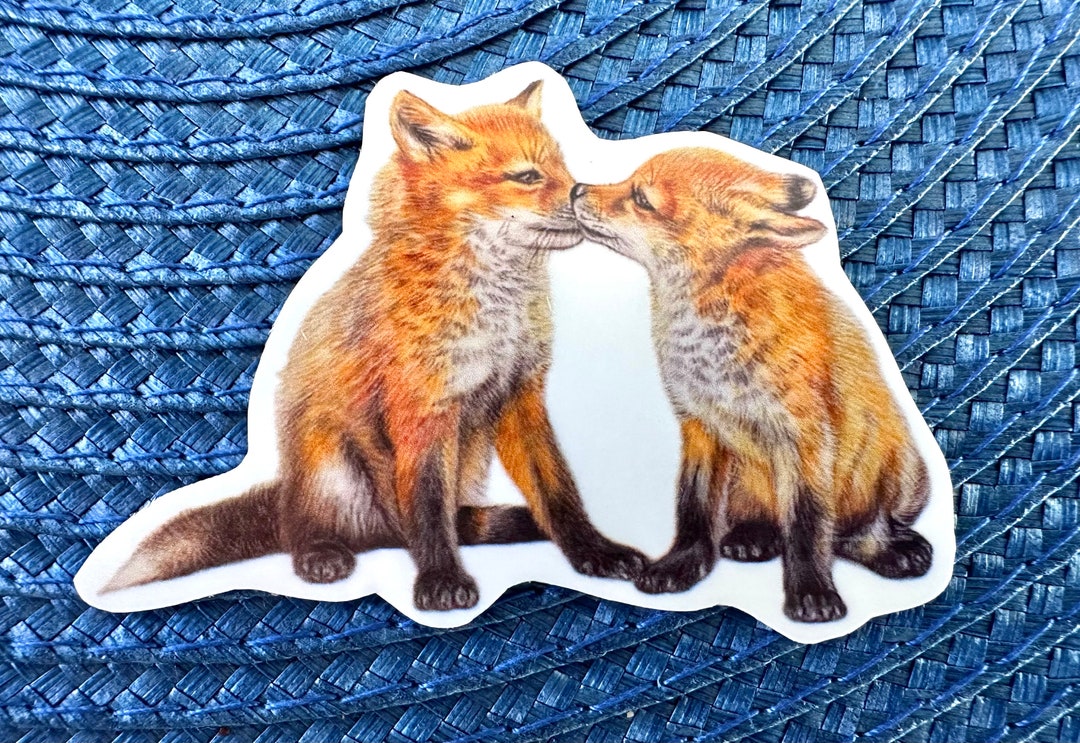 Fox Pair Sticker - Etsy