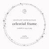 Stars and Sparkles Circle Frame SVG, Celestial Frame, Galaxy SVG ...