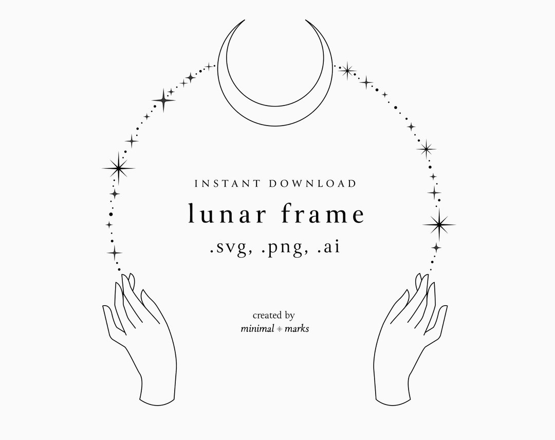 Celestial Frame SVG Stars and Sparkles Wreath Vector Galaxy - Etsy