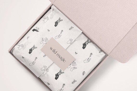 Celestial Wrapping Paper Minimal Business Tissue Paper | Etsy