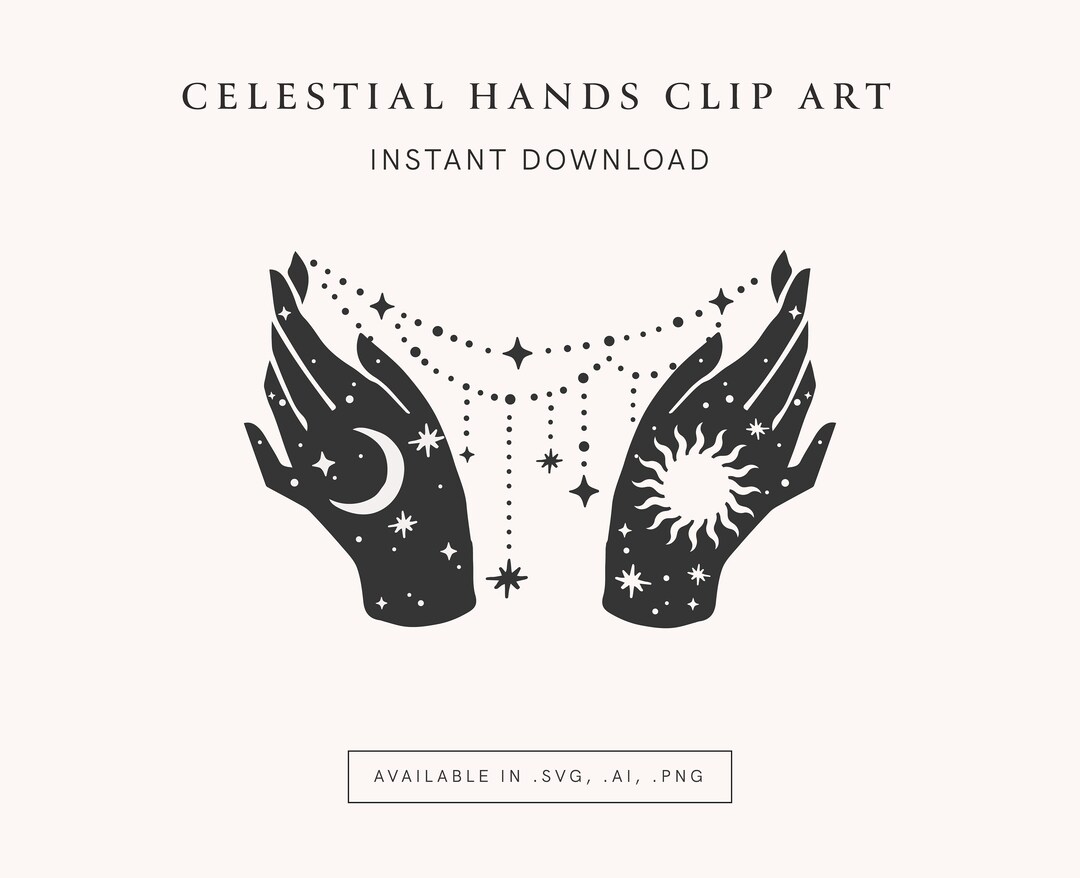 Celestial Vector Icons Digital Download, Cricut Illustrator Clip Art ...