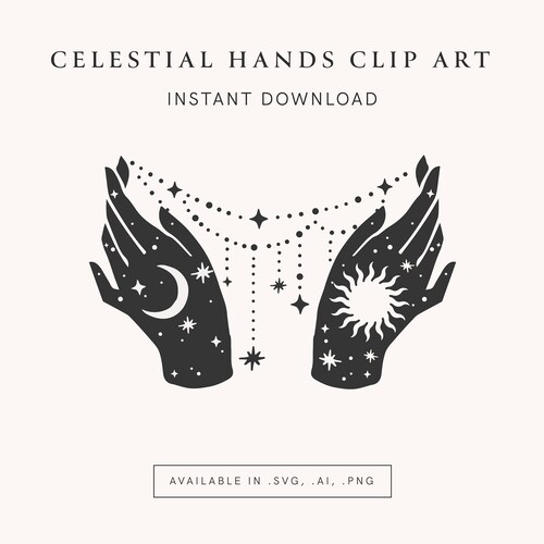 Celestial Vector Icons Digital Download Cricut Illustrator - Etsy