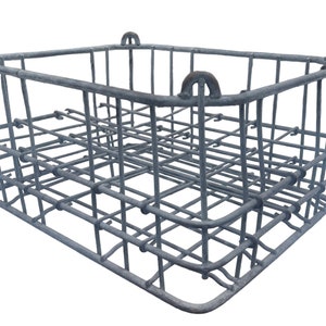 Vintage Metal Milk Crate Dairy Industrial Rustic Decor Farmhouse - Etsy