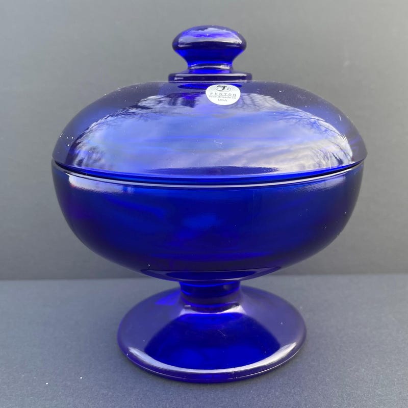 Fenton Glass Box With Lid - Etsy