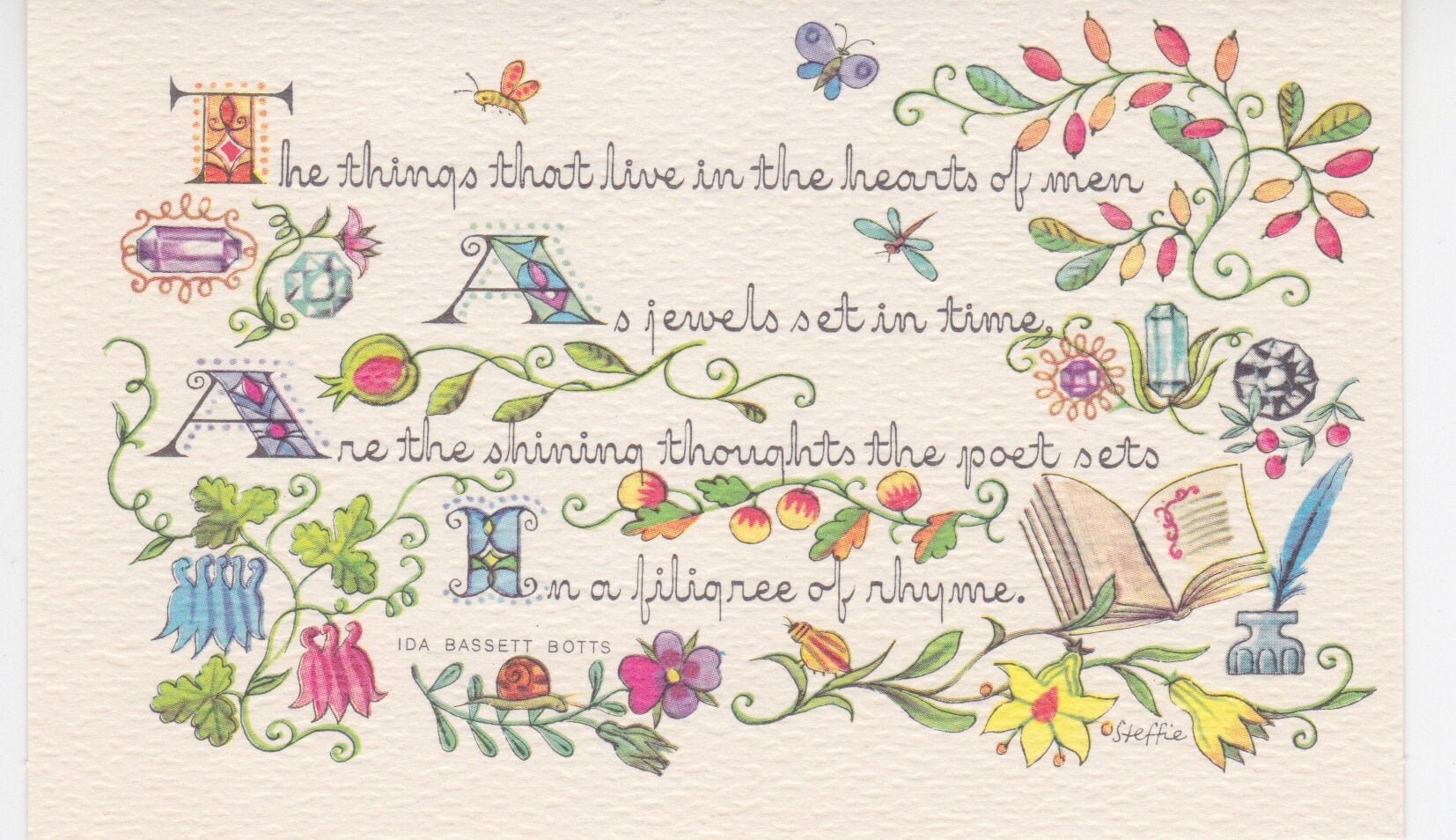 Unused 1950s Note Card From "across the Years" by Rust Craft - Etsy