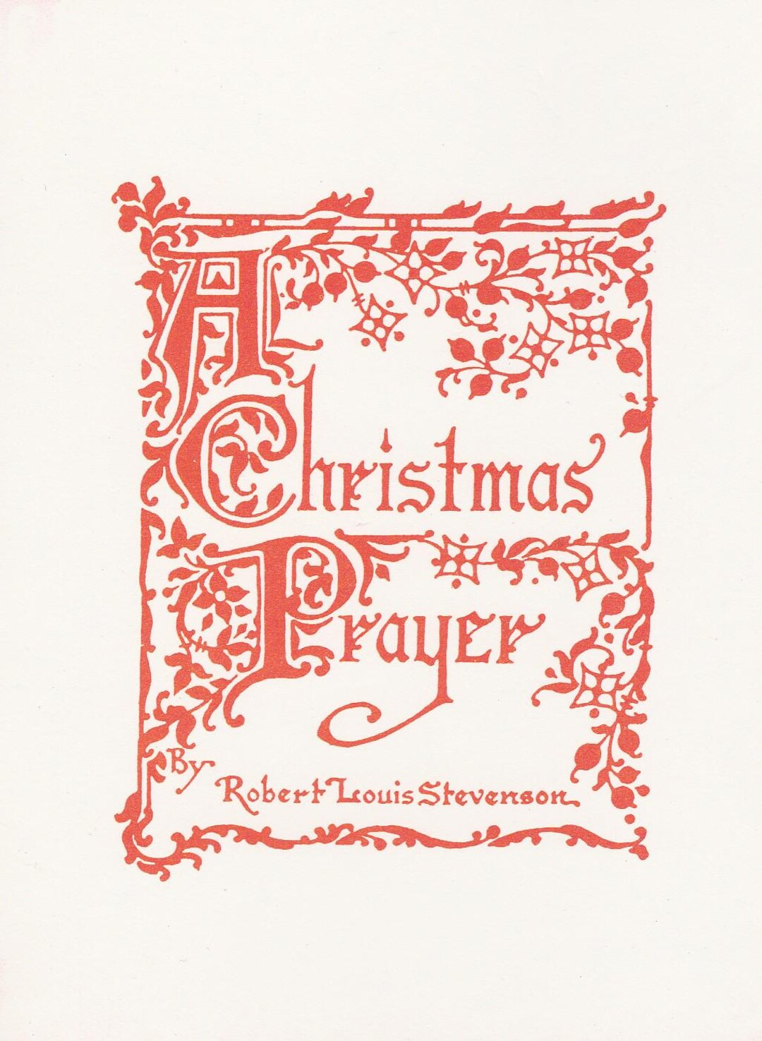 Unused Vintage 1980s Christmas Card by Marian Heath -- "a Christmas ...