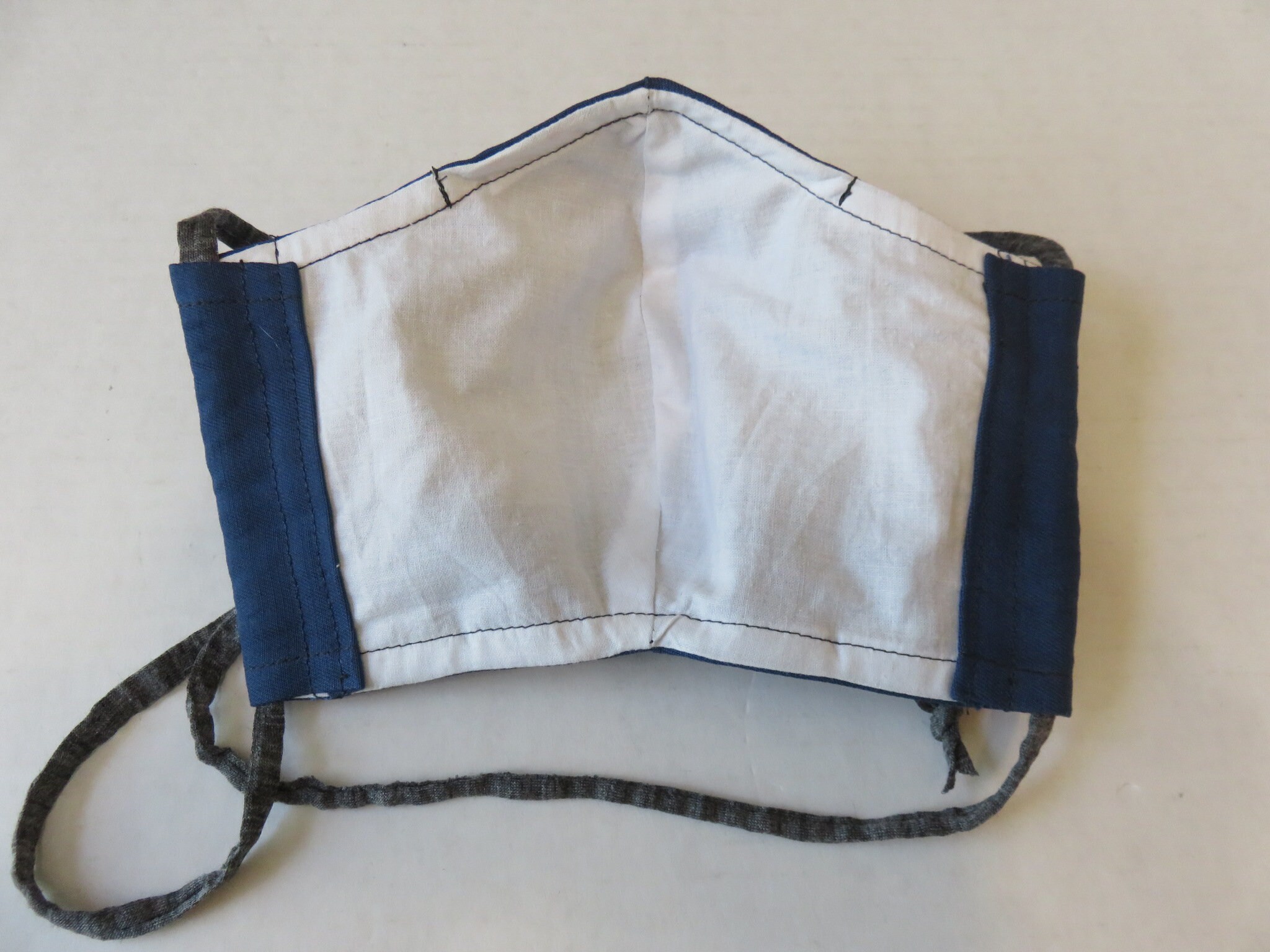 Two Layer Olson Face Mask With Nose Bridge and Stretchy Tie | Etsy