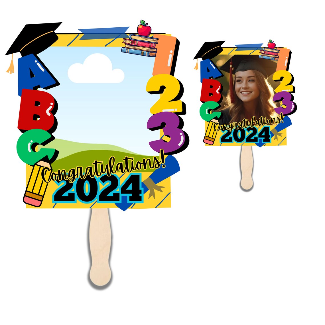 Kids Graduation Fan Bundle Customizable Templates 4 Editable Canva ...