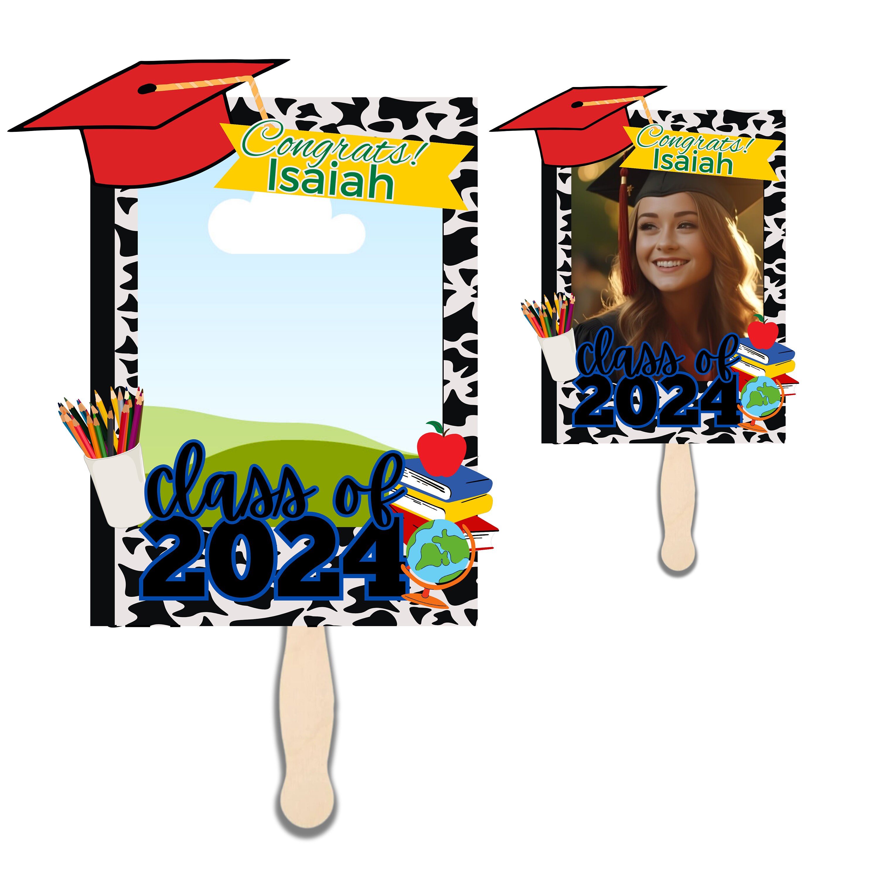 Kids Graduation Fan Bundle Customizable Templates 4 Editable Canva ...