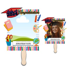 Kids Graduation Fan Bundle Customizable Templates 4 Editable Canva ...