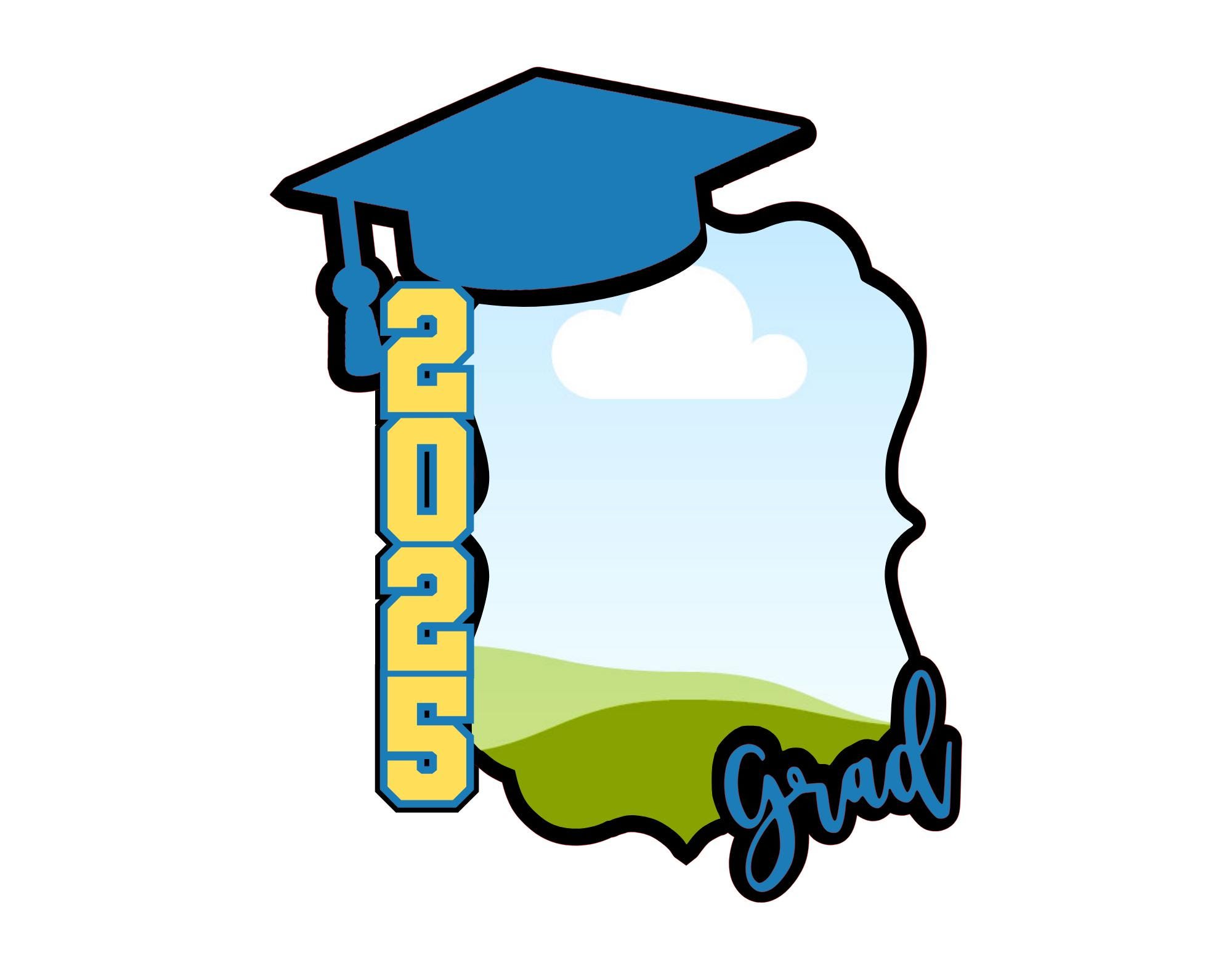 2025 Grad Cap & Year Editable Fans | Editable Canva Designs | Instant ...