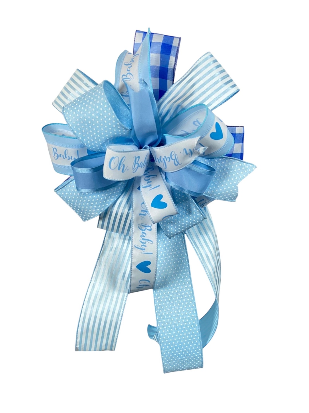 It’s a Baby Boy Blue Bow, Boy Bow, Blue Baby Bow, Boy Gender Reveal Bow ...