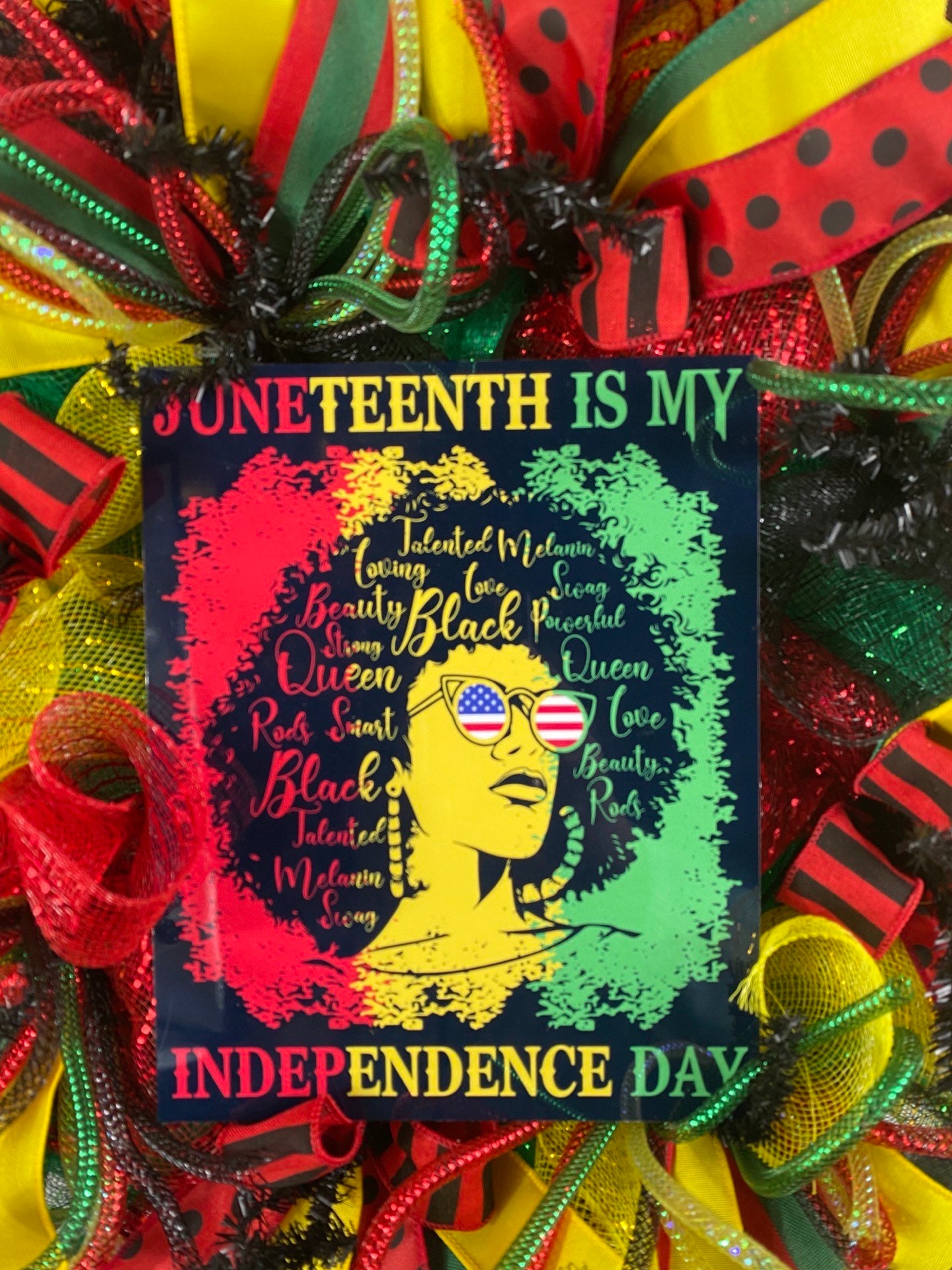 Juneteenth Deco Mesh Wreath Decorations for Juneteenth - Etsy