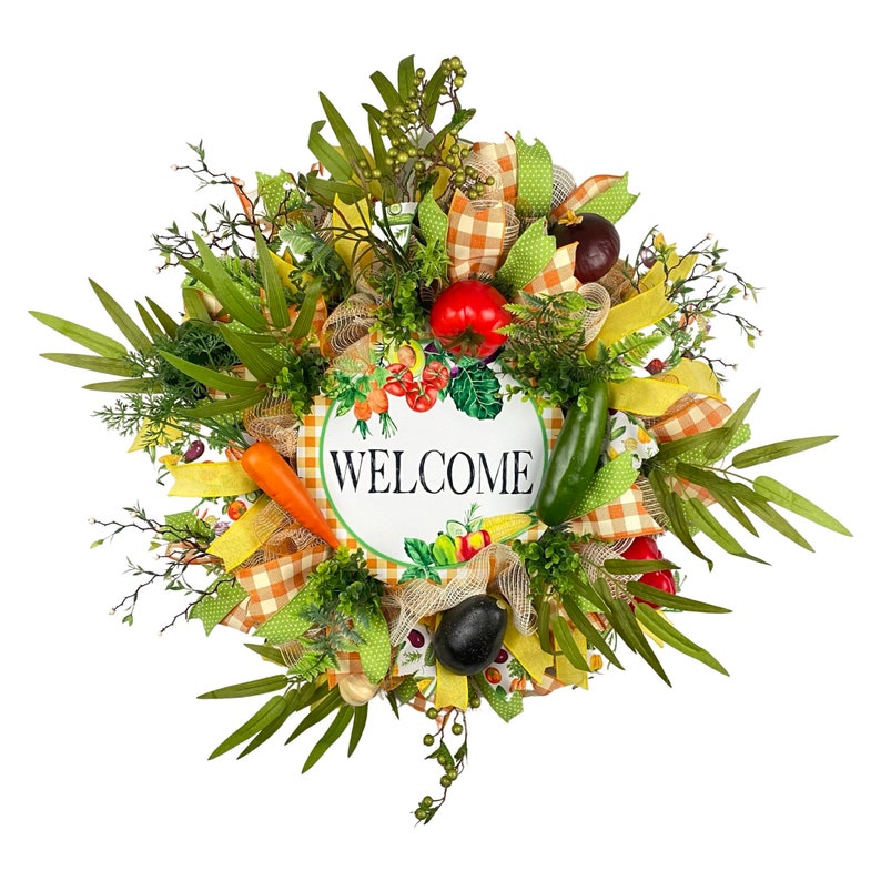 Welcome Vegetable Kitchen Decor Vegetable Garden - Etsy
