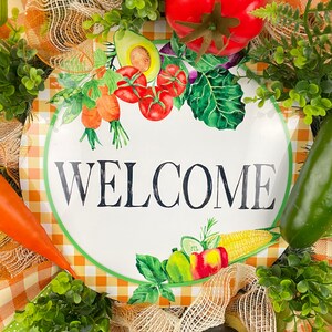 Welcome Vegetable Kitchen Decor, Vegetable Garden, Farmer's Market ...