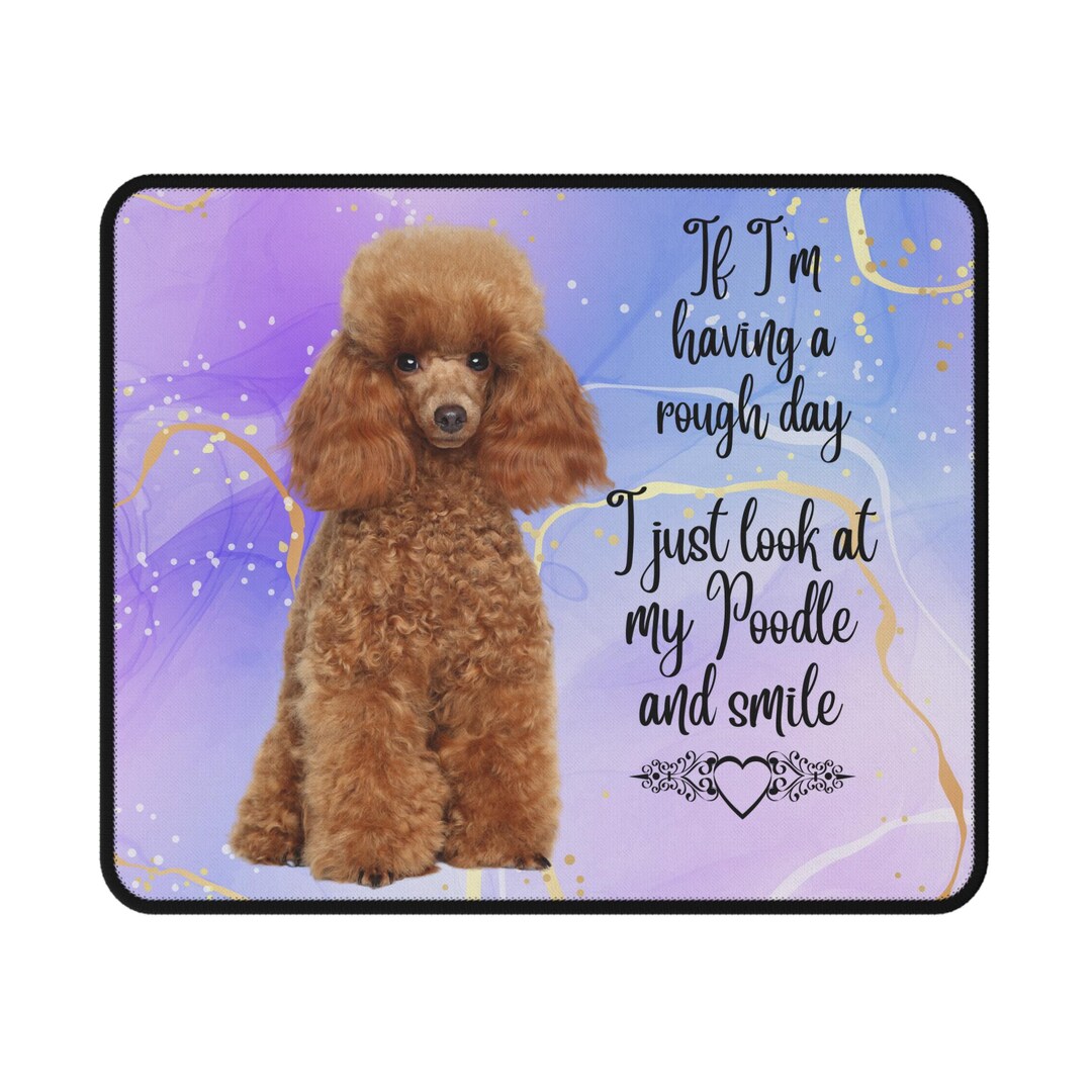 Poodle Mouse Pad, Poodle Owners Gift,cute Dog Mouse Pad, - Etsy