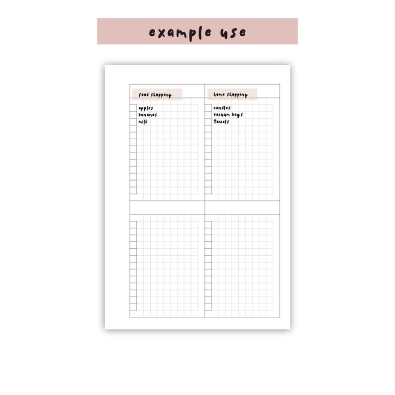 Personal Printable Lists - Etsy