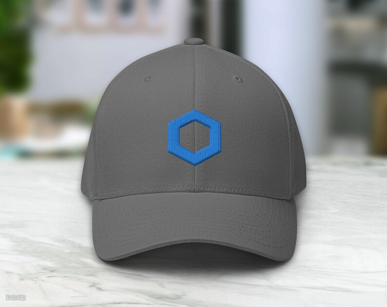 Chainlink Symbol Hat / Chainlink Flexfit Hat / Chainlink Hat / | Etsy