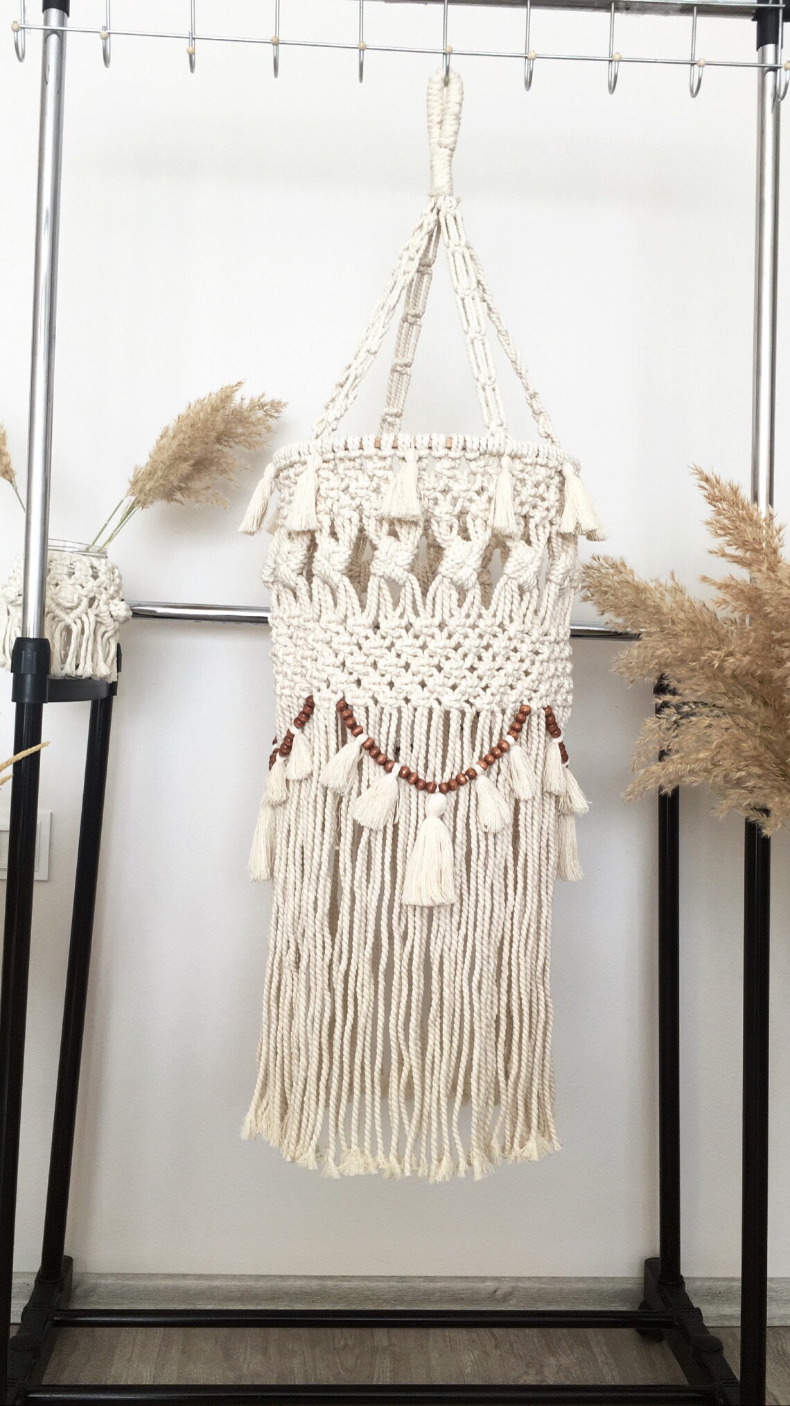 Large Macrame Chandeliermacrame Ceiling Hangingwedding - Etsy