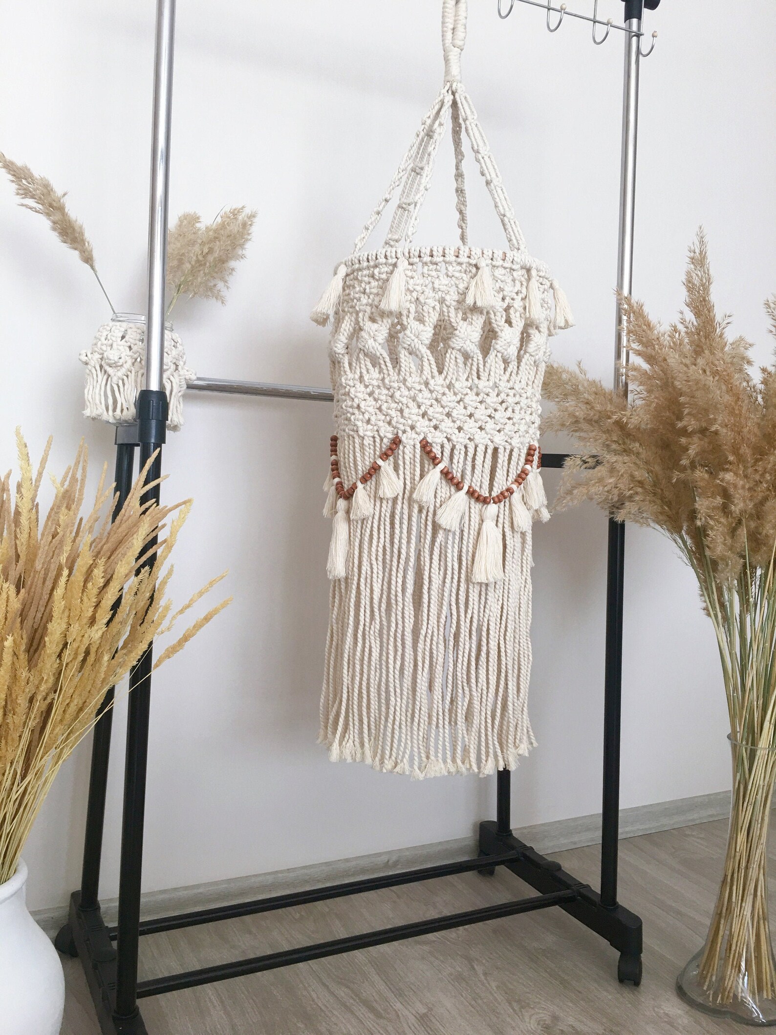 Large Macrame Chandeliermacrame Ceiling Hangingwedding - Etsy