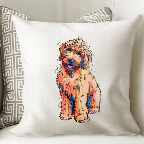 Goldendoodle Premium Pillow/cushion - Etsy