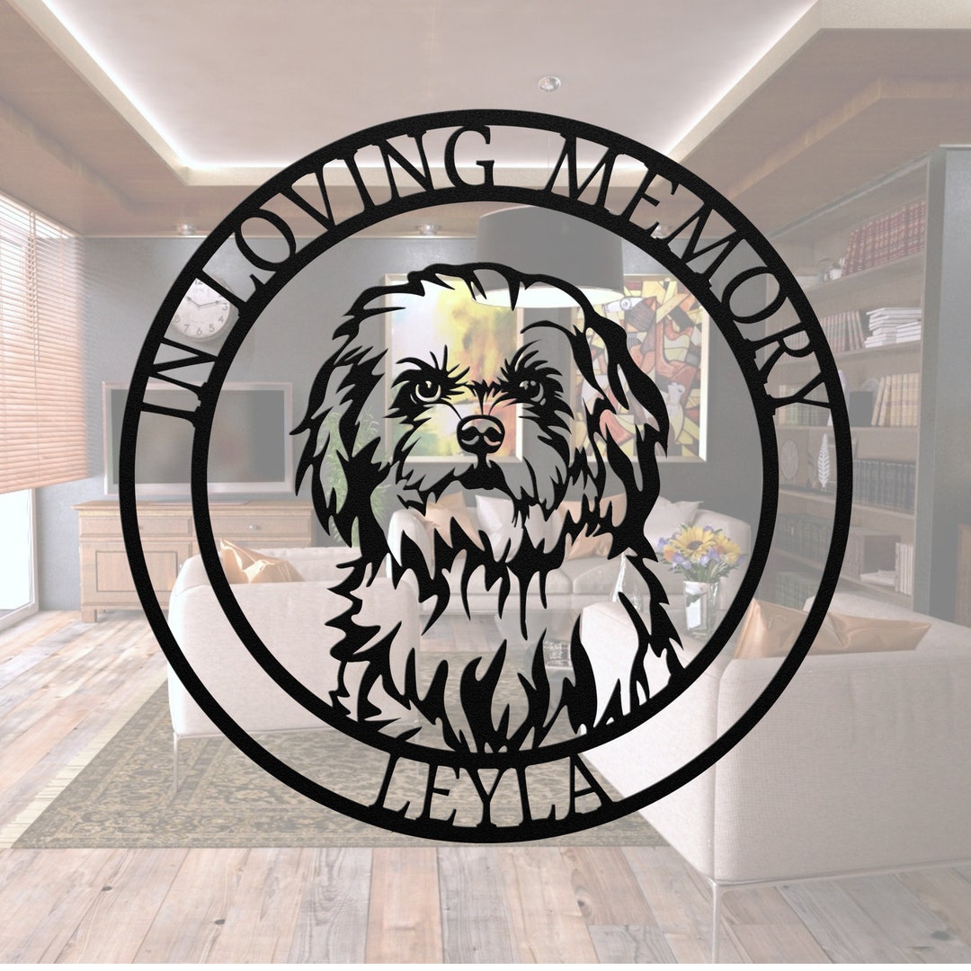 In Loving Memory Havanese Name Sign, Pet Spot Sign, Personalized Dog ...