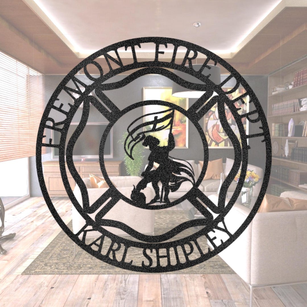 Personalized Firefighter Metal Sign, Ideal for Graduation, Retirement ...