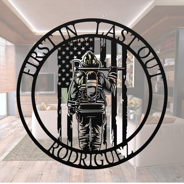 Firefighter Sign - Etsy