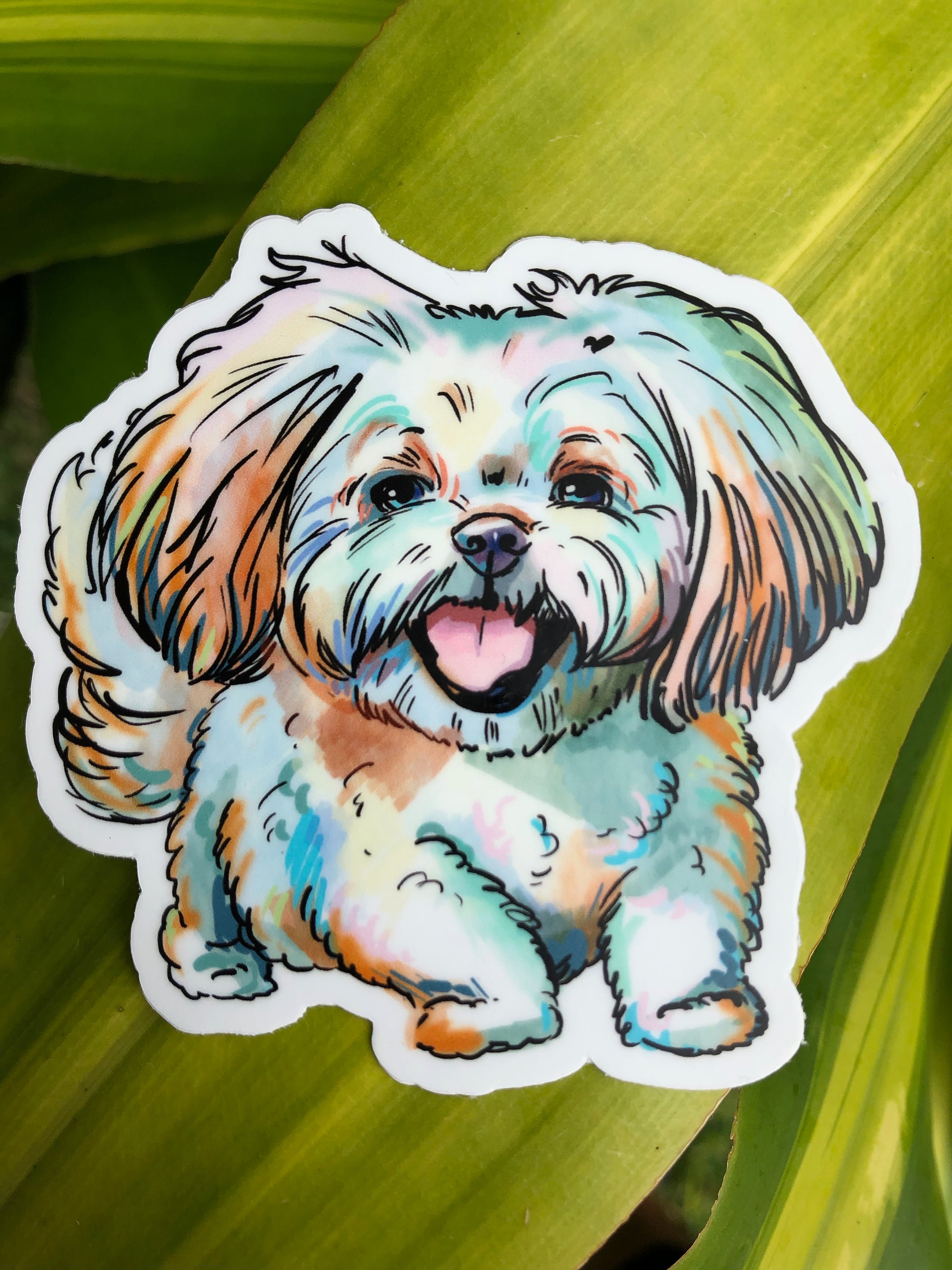 Shih tzu Stickers Decal for shihtzu dog mom I Shitzu Not | Etsy