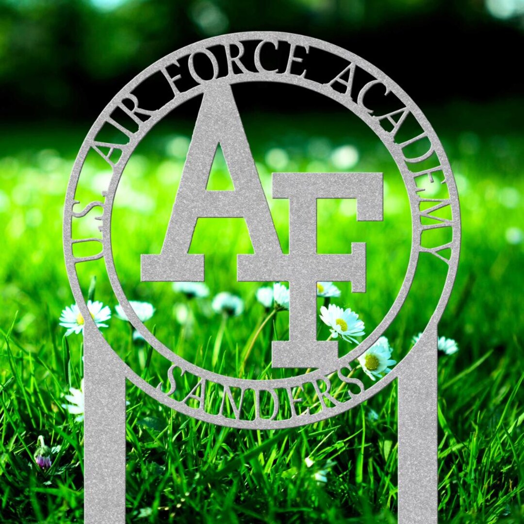United States Air Force Academy Sign, US Air Force Metal Sign With Last ...