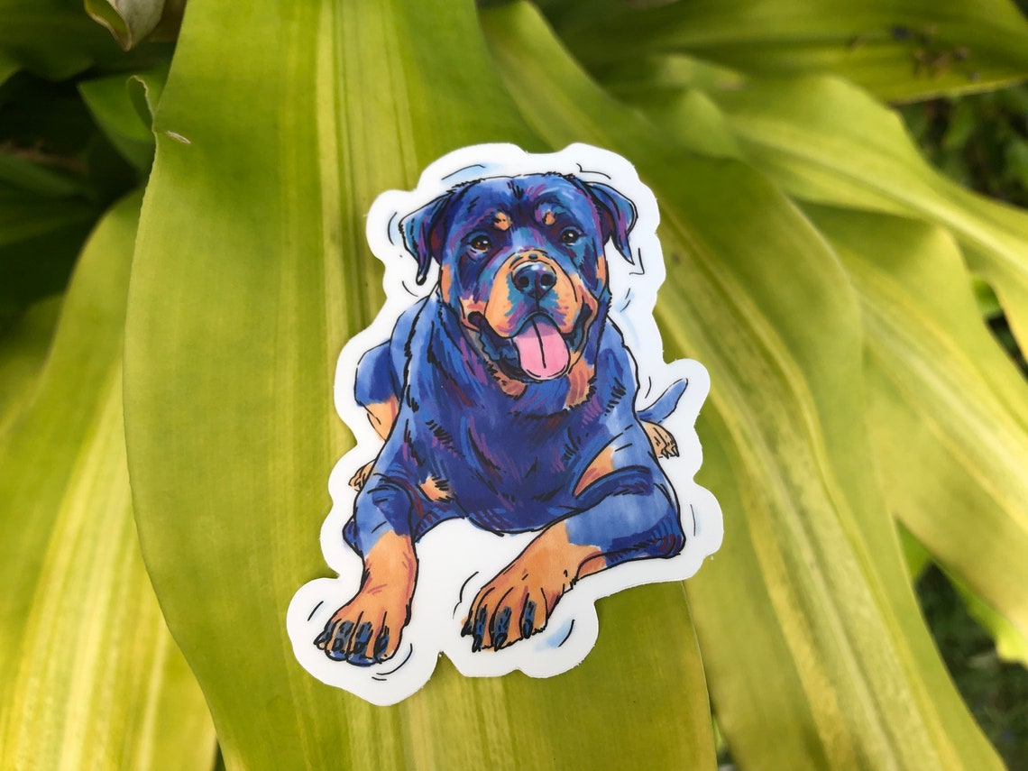 Rottweiler Sticker Decal for Rottie Mama Cute Dog Art Rottie - Etsy