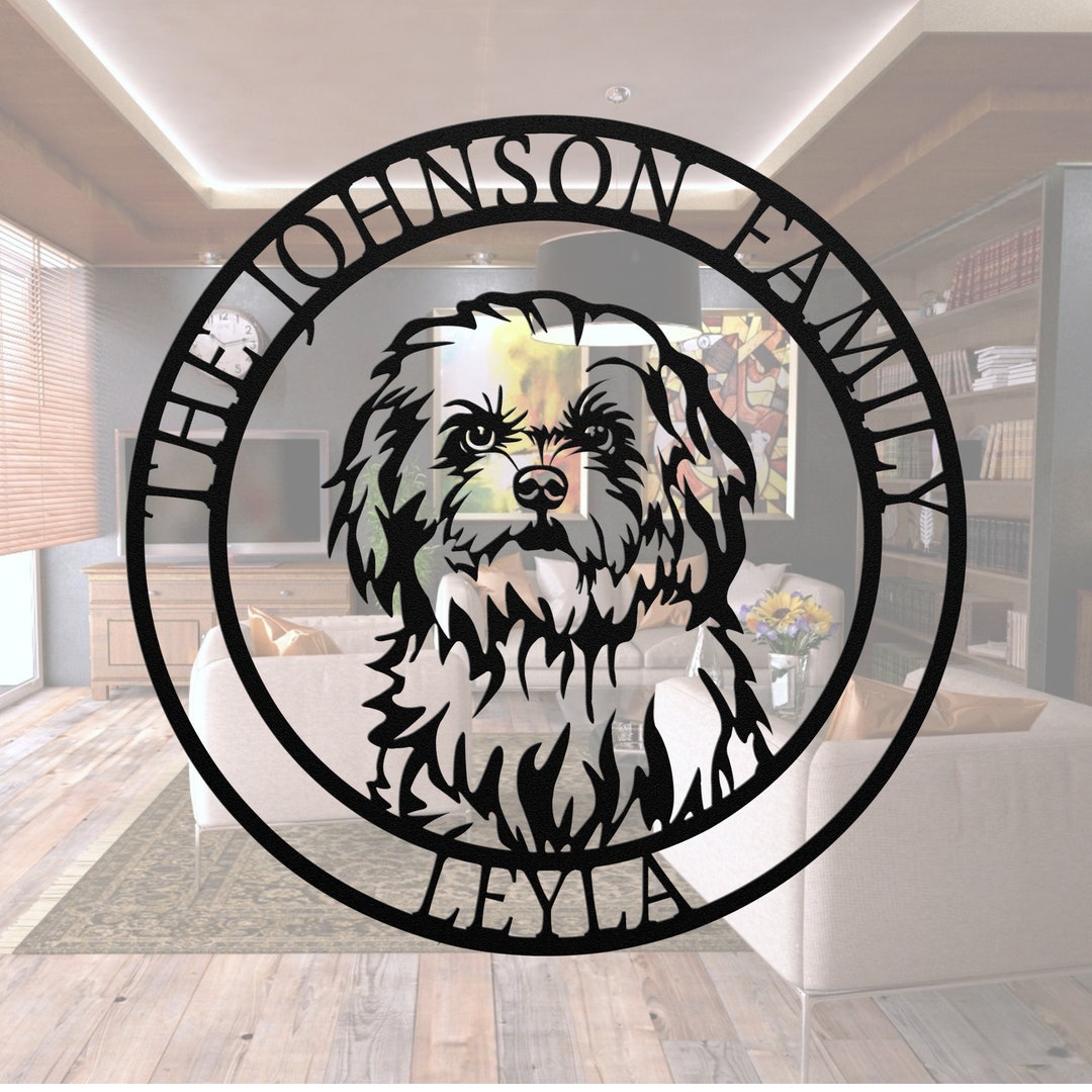 Personalized Havanese Family Name Metal Sign: Dog Memorial Gift - Etsy