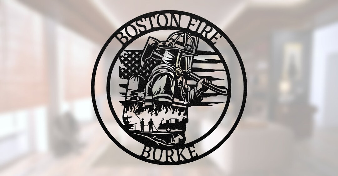 Personalized Firefighter Metal Sign, Ideal for Graduation, Retirement ...