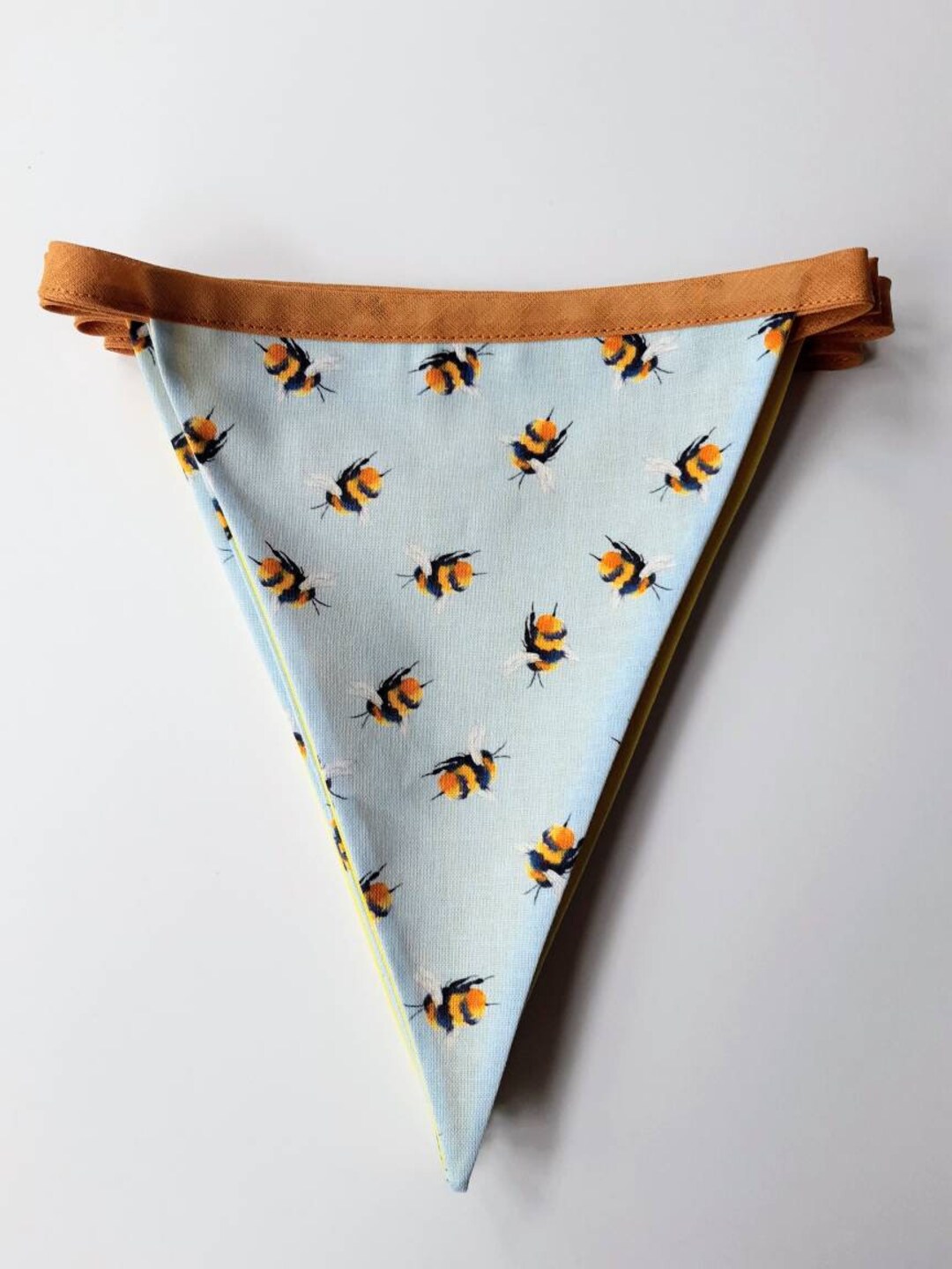 Light Blue Bumble Bee Themed Triangle Bunting Flags7 - Etsy