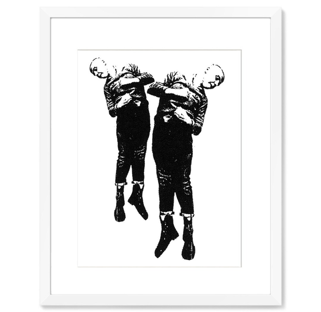Punk Rock Art Ska British Decor Rock N Roll Decor Punk Kid Skinhead Art ...