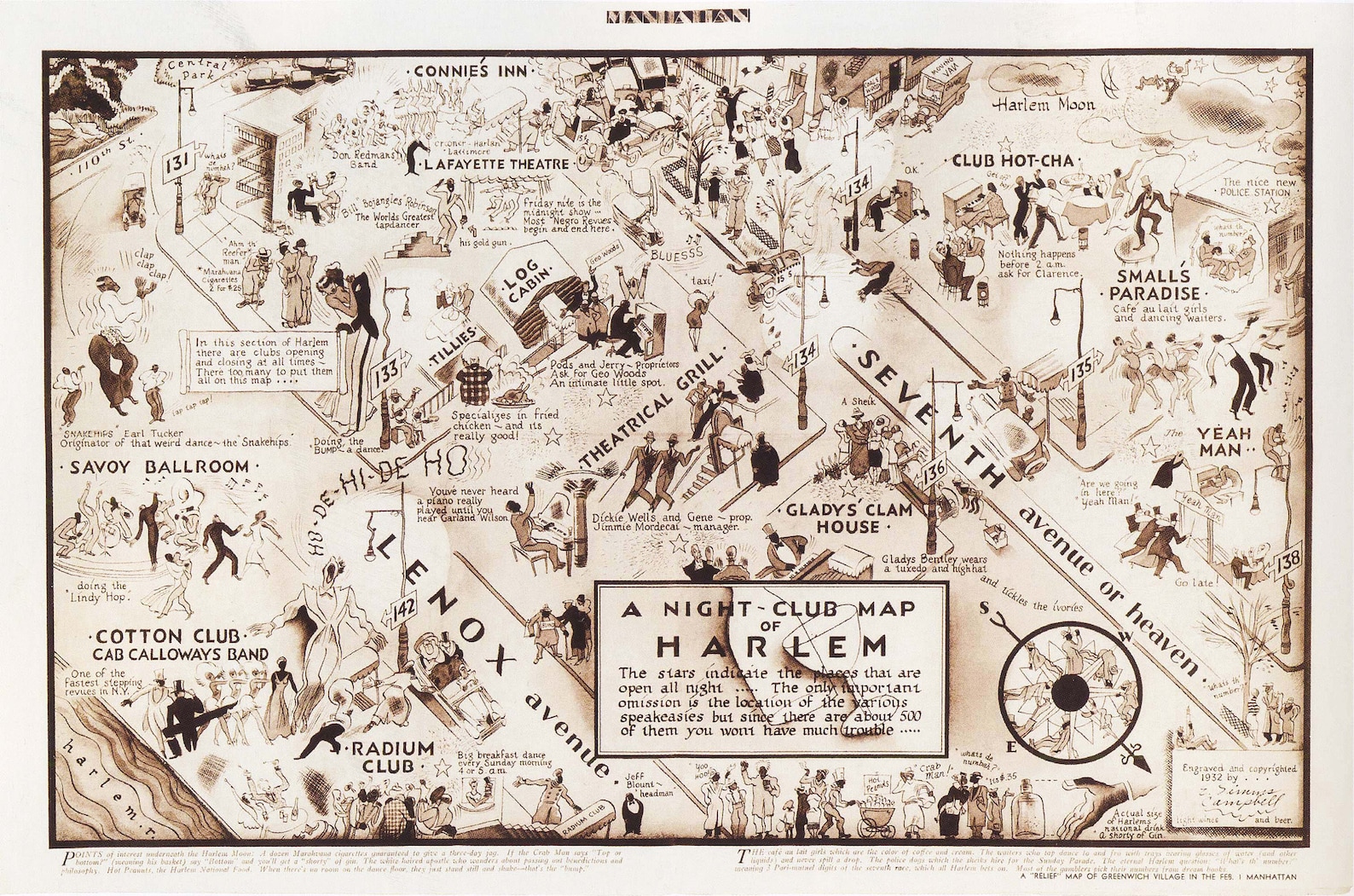 Harlem New York Vintage Map Art: Black Art Poster Print and Vintage ...