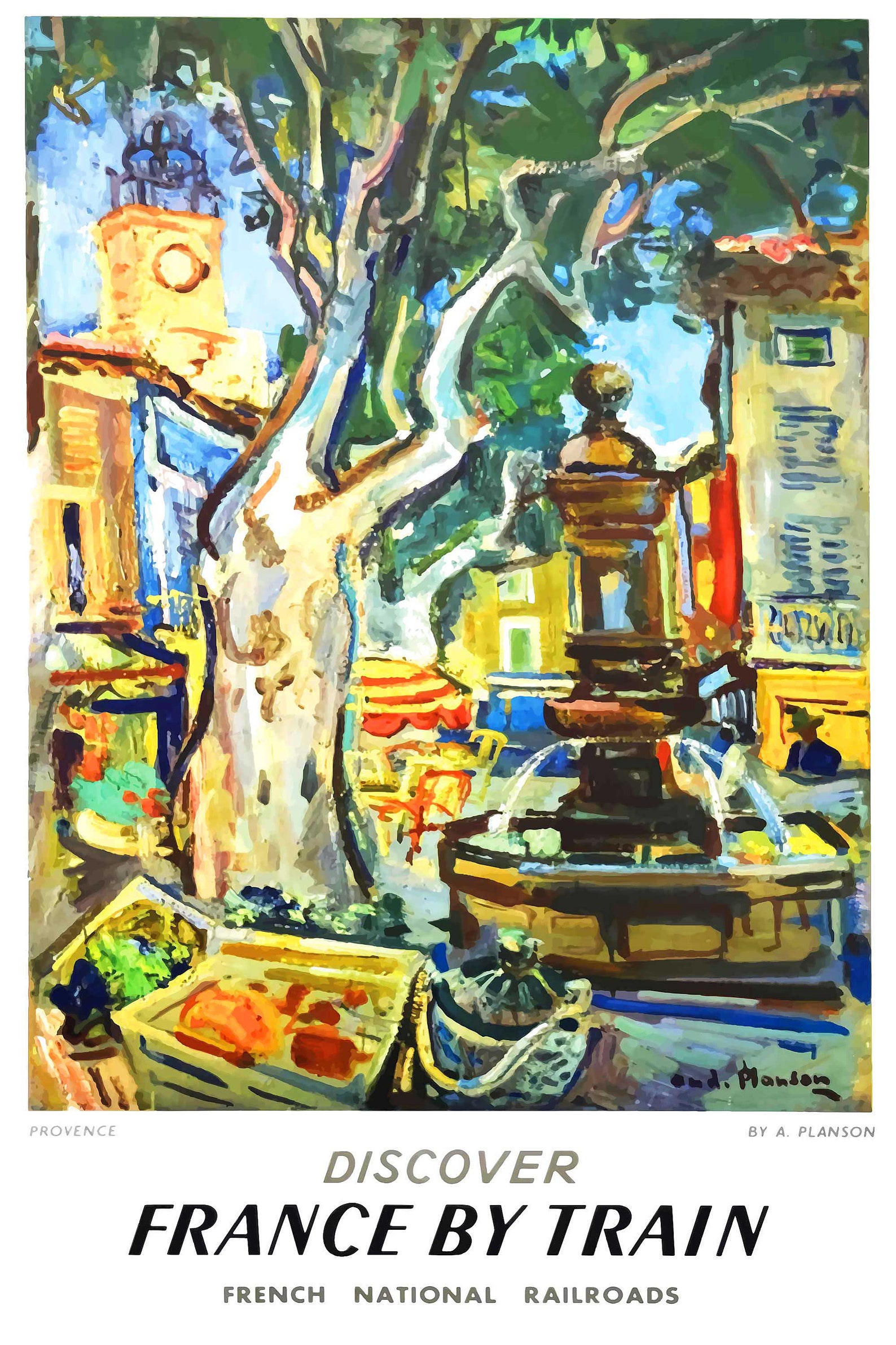 Discover France by Train Travel Poster, Vintage Travel Poster, Wall Art ...