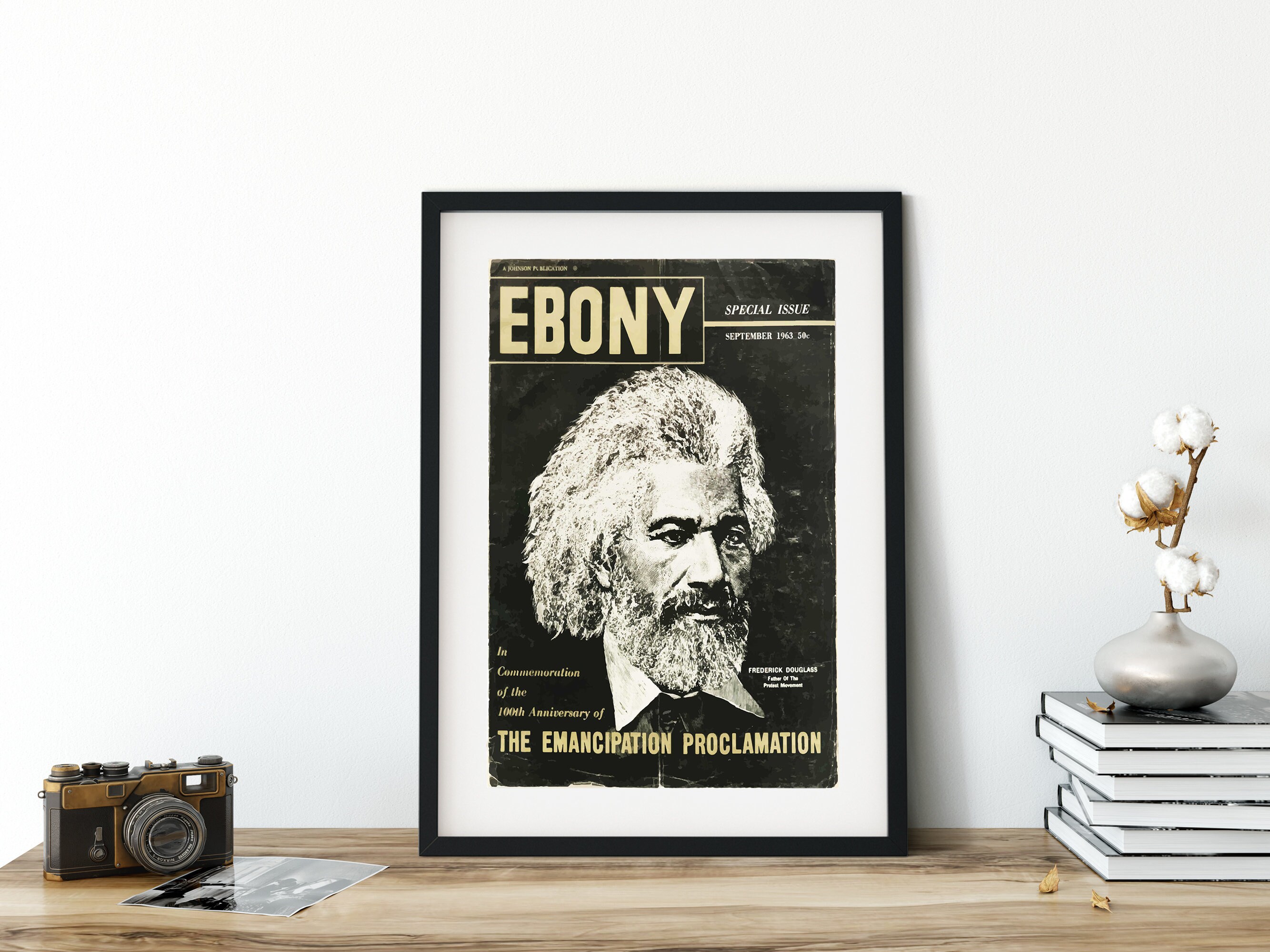Frederick Douglass Wall Art Print, African American Black Art, Black ...
