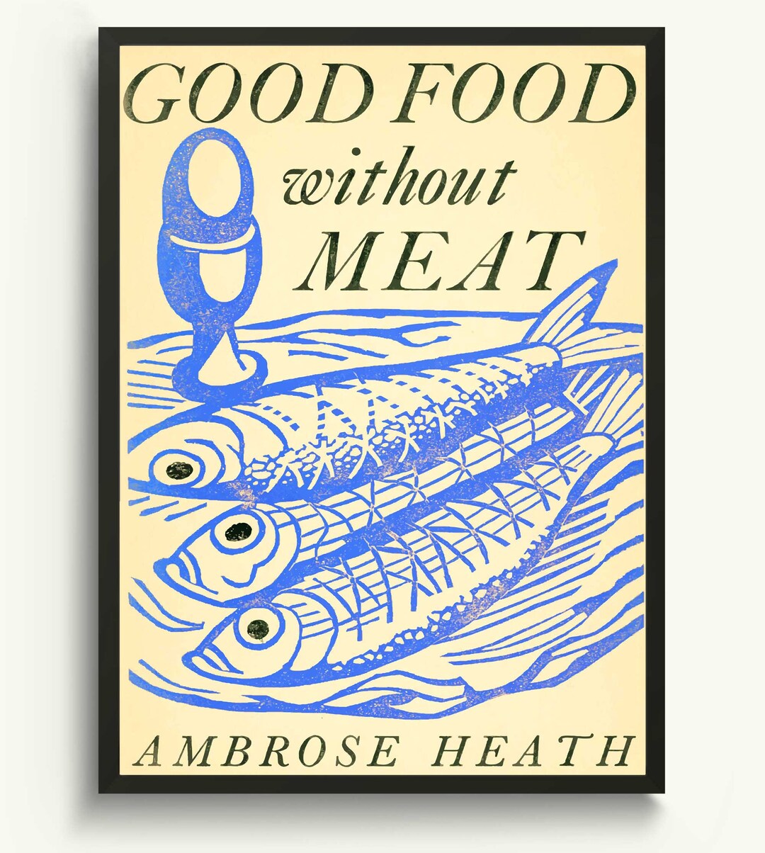 Vintage Kitchen Wall Art and and Food Art Poster: Mid Century Modern ...