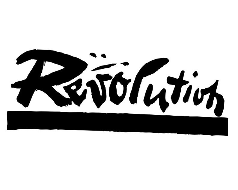 Typography Print Word Art Statement Art Print Revolution Radical Art ...