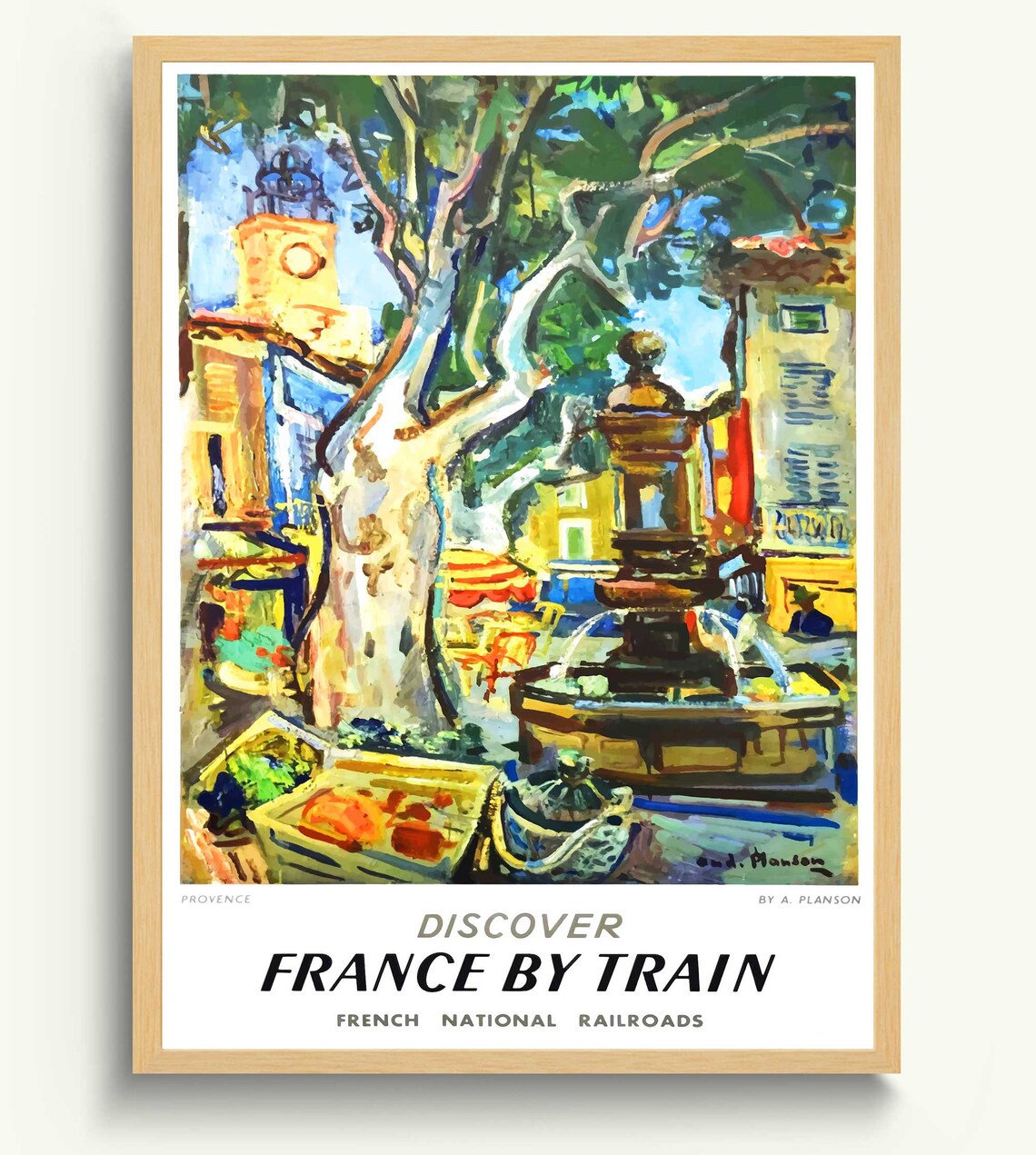 Discover France by Train Travel Poster, Vintage Travel Poster, Wall Art ...