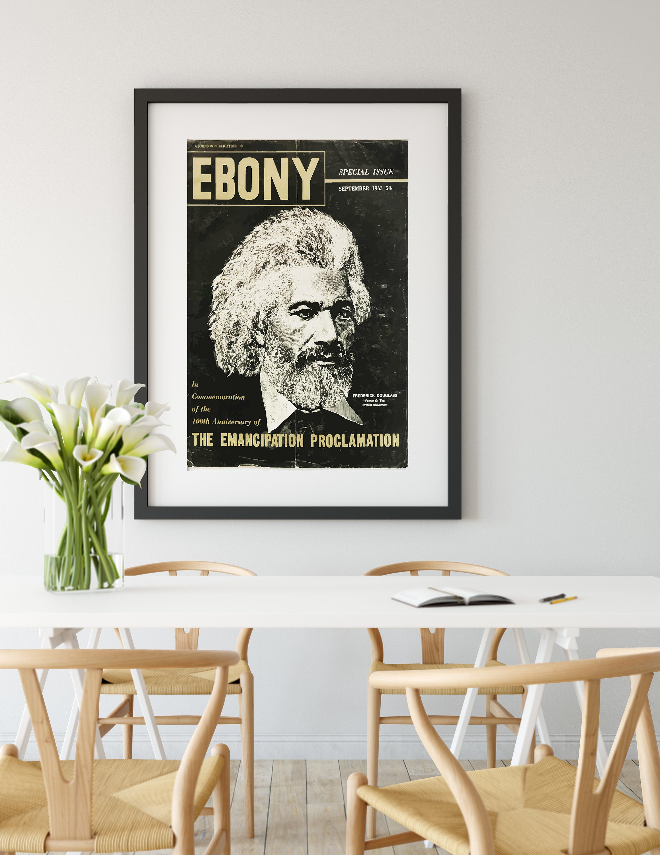 Frederick Douglass Wall Art Print, African American Black Art, Black ...