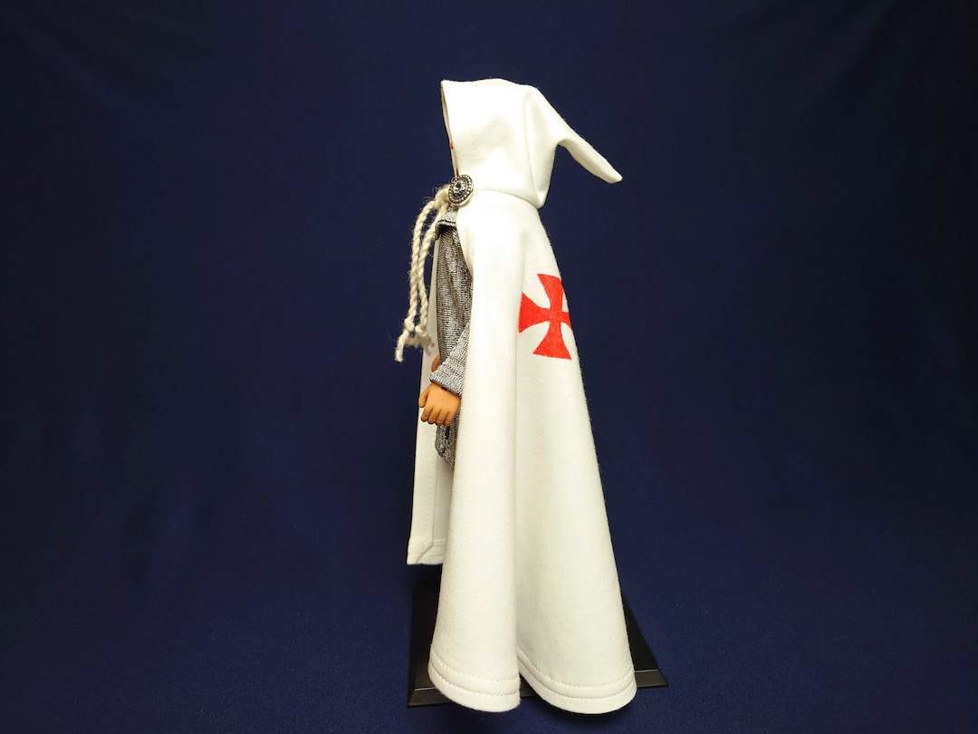 Knight Templar Hood Cape Action Man Ken Doll 12 Inch 1 6 Scale - Etsy
