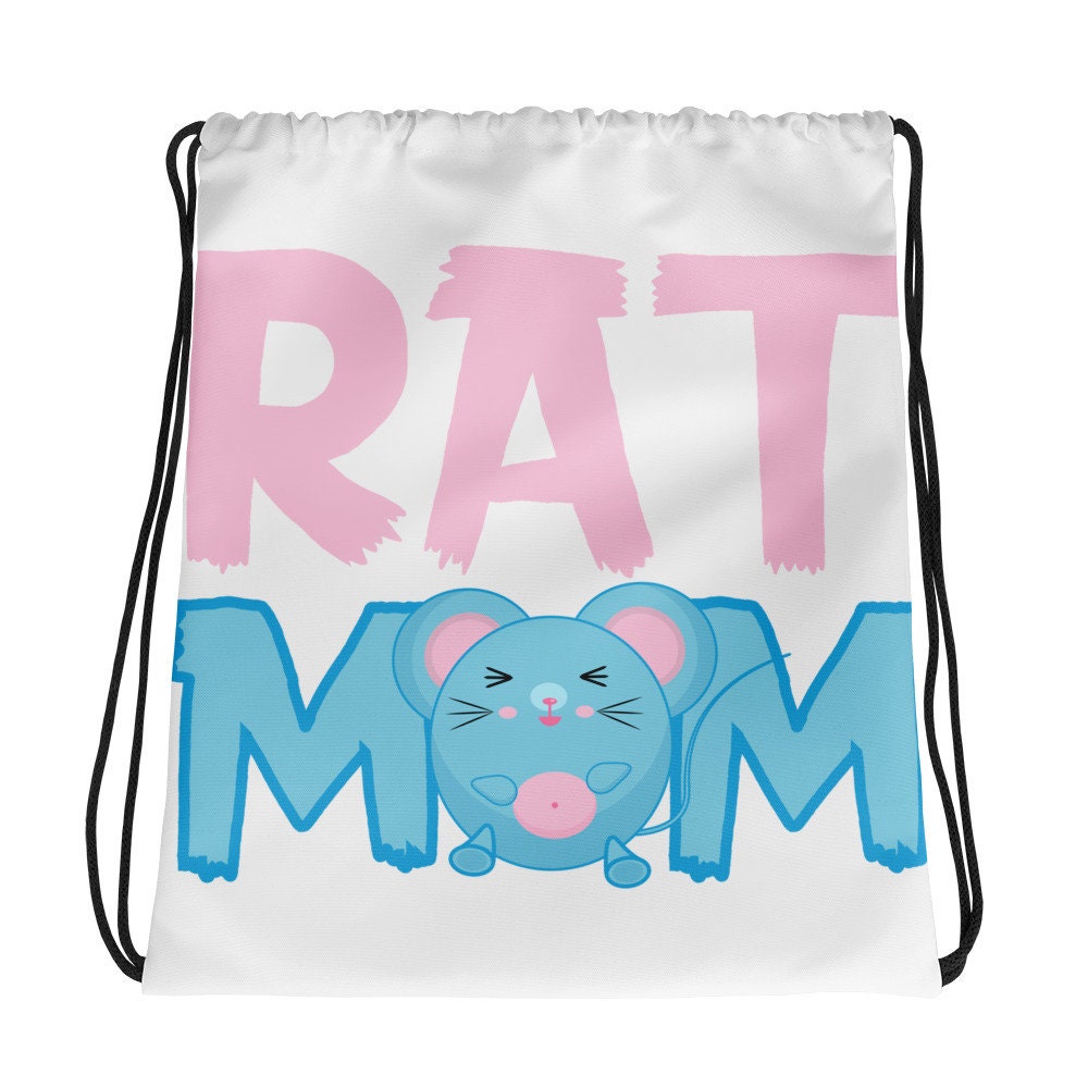 Rata mamá divertida mascota ratón cordón bolsa de cordón - Etsy España